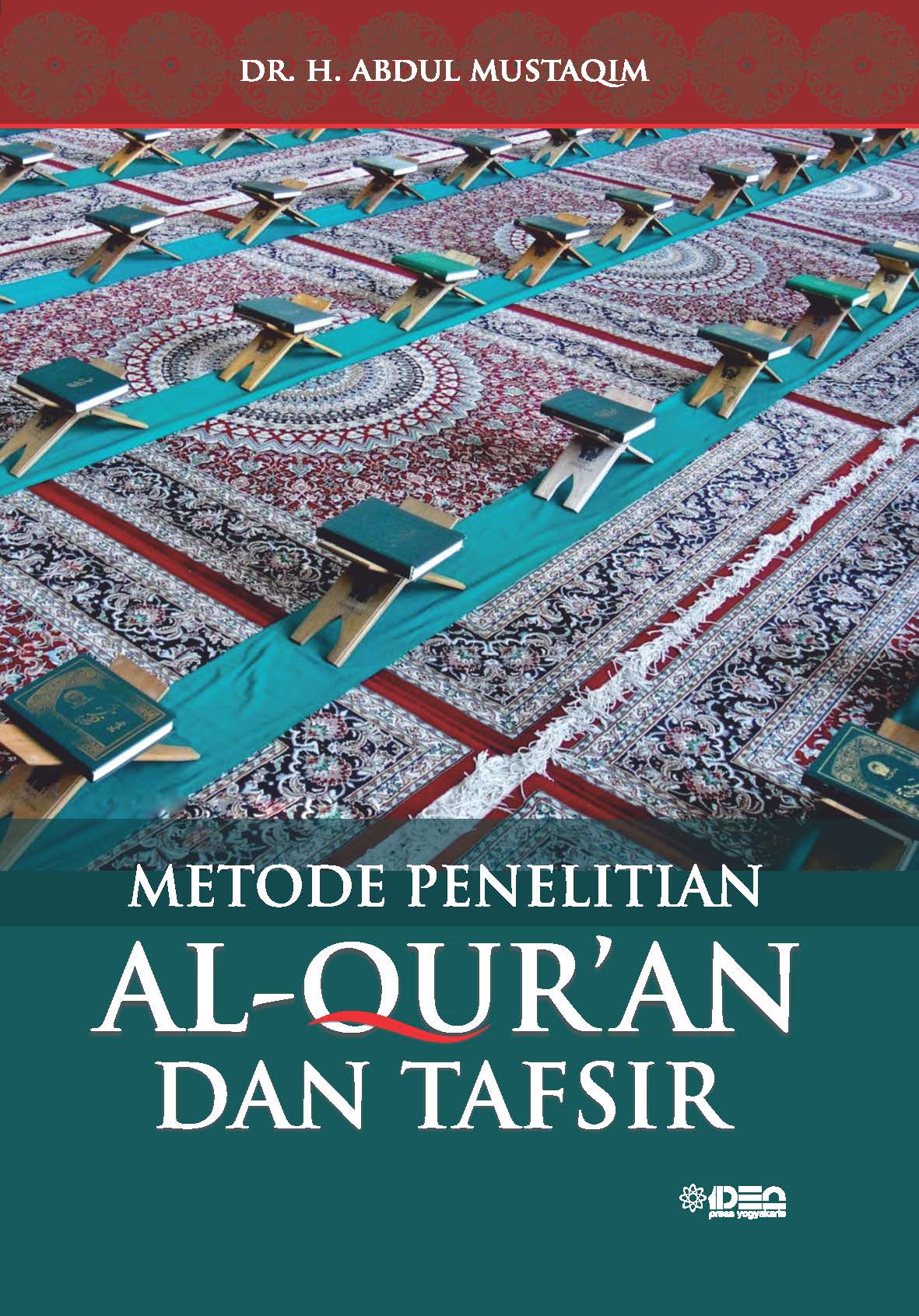 Metode Penelitian Al-Qur’an dan Tafsir - Institutional Repository UIN Sunan Kalijaga Yogyakarta